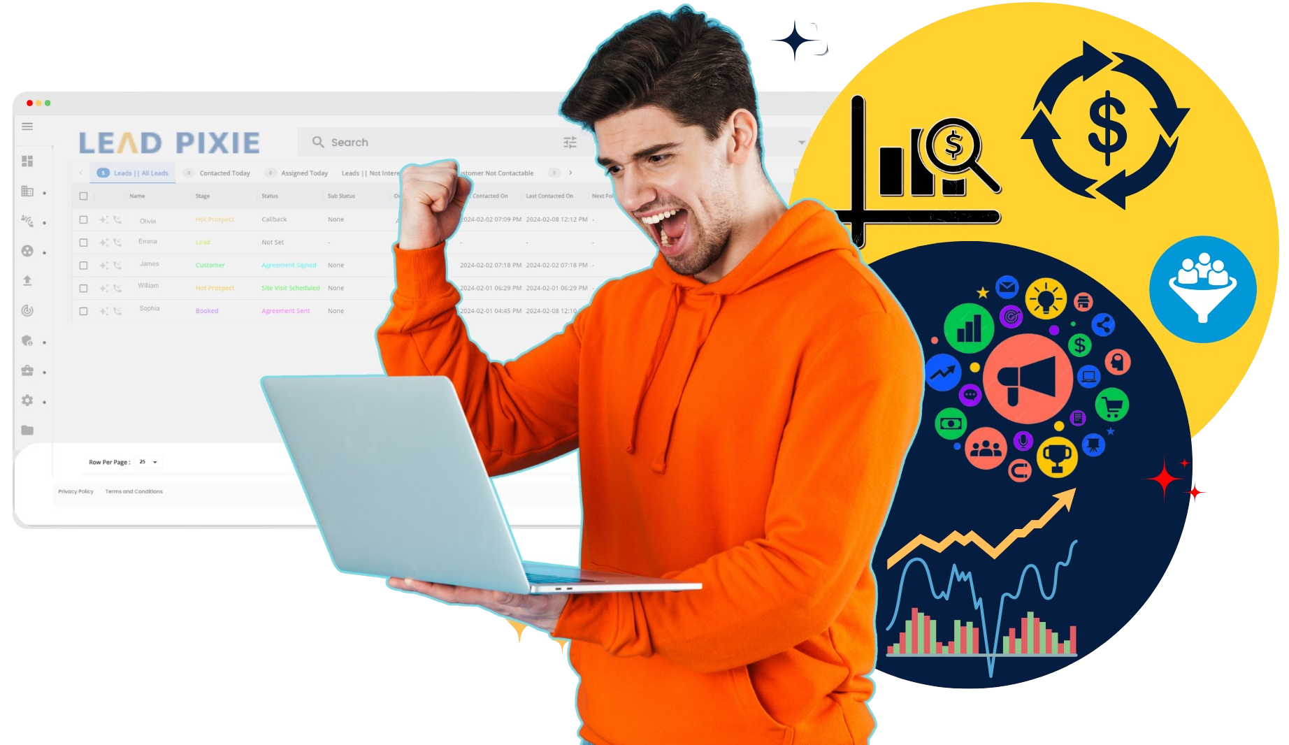 LeadPixie | Sales & Marketing CRM with Lead Generation for Small Businesses